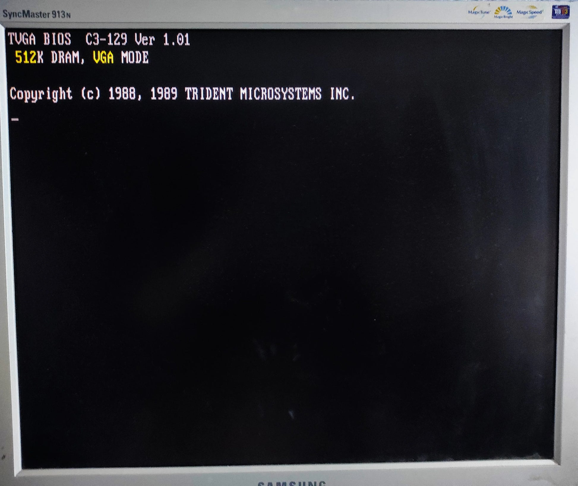 Trident TVGA8816CSC2 512KB ISA Vintage Retro Graphics Video Card MDA ...